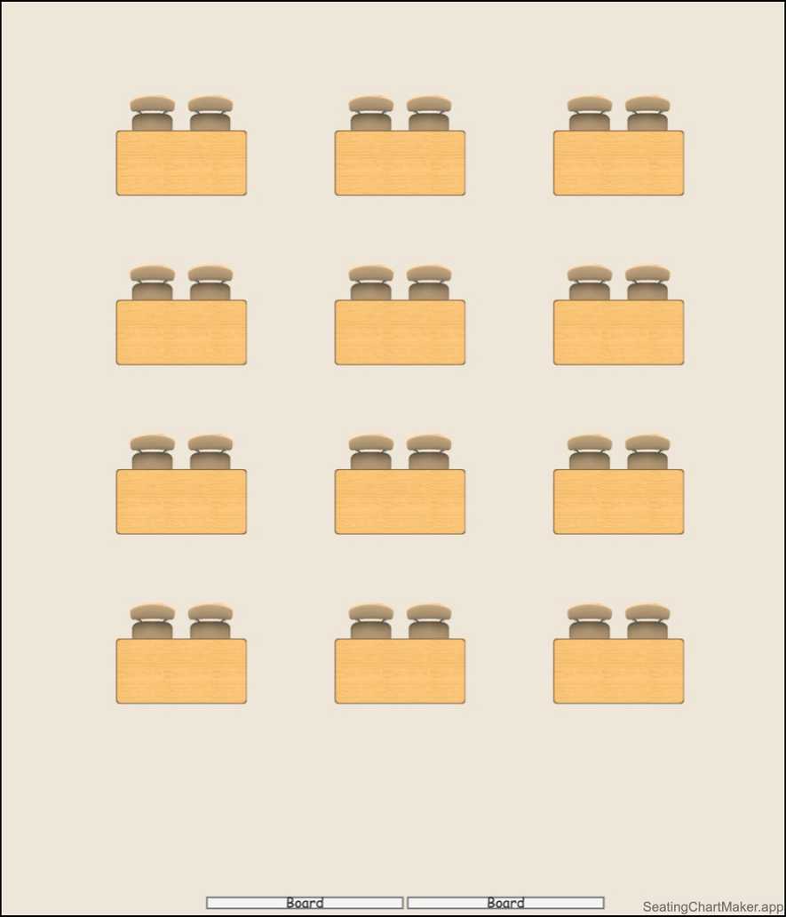 Classroom Seating Chart Templates (Editable)