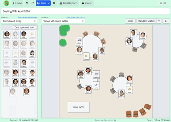 Seating Chart Maker | Create Wedding Seating Arrangements
